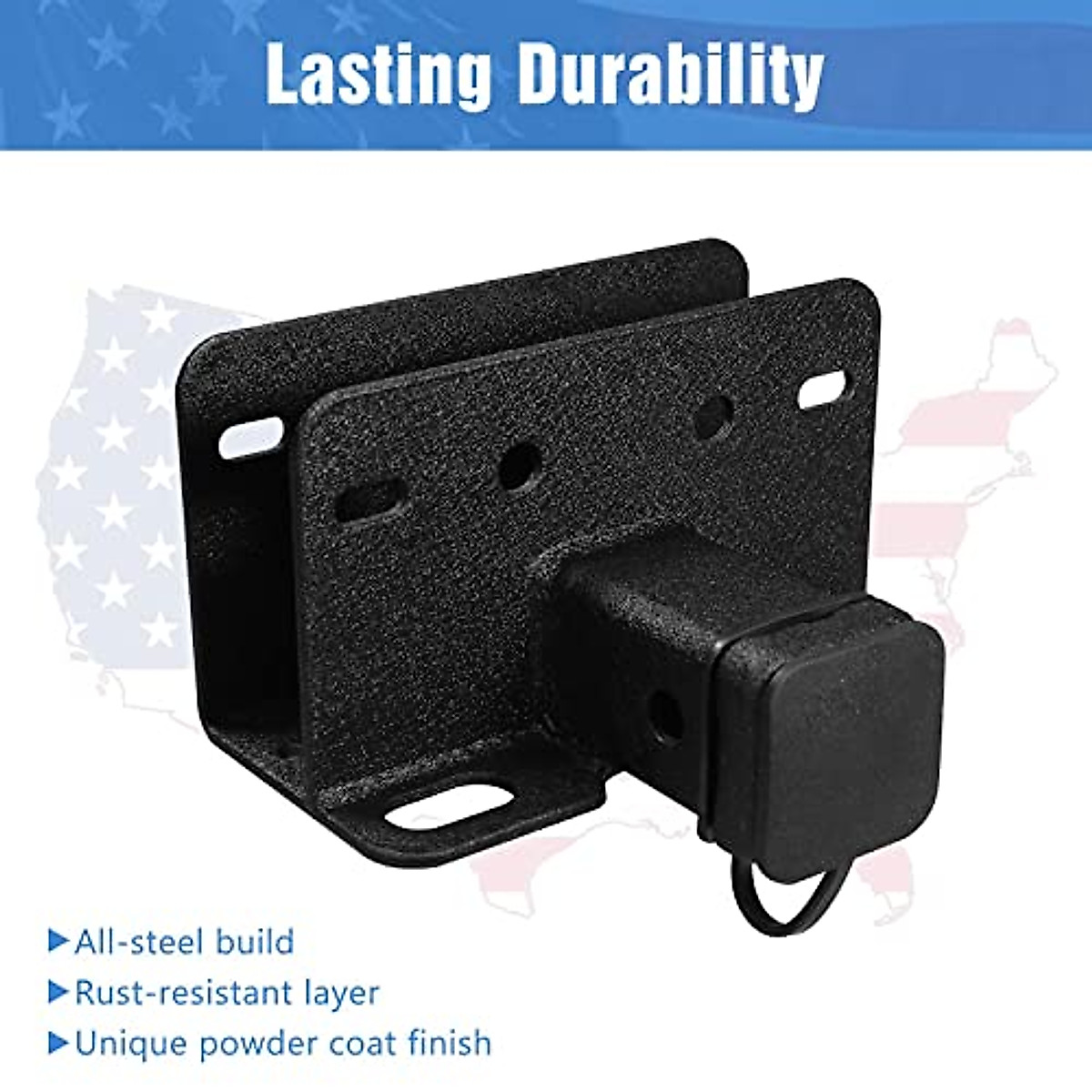 ROADER 2" Trailer Hitch Receiver Fit for 2021-2022 Ford Bronco 2/4 Door, Upgraded Rear Bumper Hitch Receiver with Trailer Hitch Covers, Ford Bronco Accessories (Not for Bronco Sport)