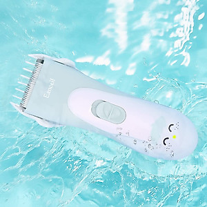 Baby Hair Clippers, Ceramic Blade Electric Kids Hair Trimmer, Ultra-Quiet Cordless Rechargeable Waterproof Haircut Kit for Kids & Adult