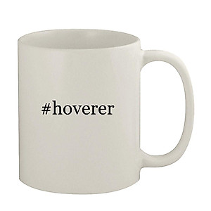 Knick Knack Gifts #hoverer - 11oz Ceramic White Coffee Mug, White