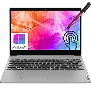 Lenovo 2022 Newest IdeaPad 3i 15.6" Touchscreen Laptop, Intel Core i3-1115G4 (Beat i5-10210U), 8GB DDR4 RAM, 256GB PCIe SSD, WiFi 6, Bluetooth, Platinum Grey, Windows 11 S, BROAG 64GB Flash Stylus