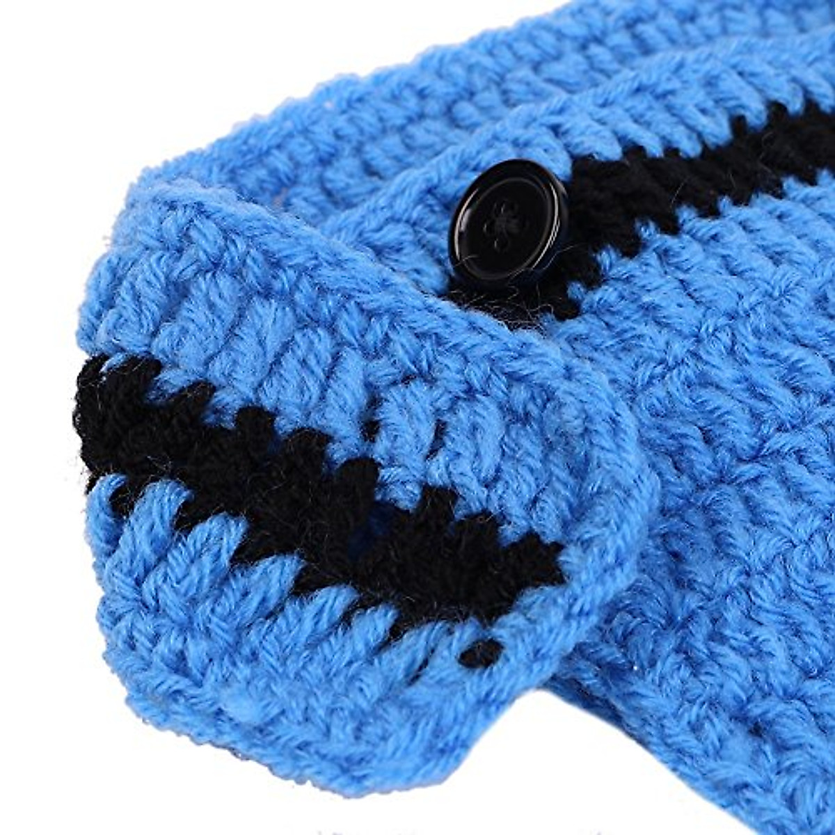 SUNBABY Newborn Baby Handmade Crochet Knitting Costume Infant Photo Photography Prop Hats Pants Suit (Policeman Suit) Medium Size