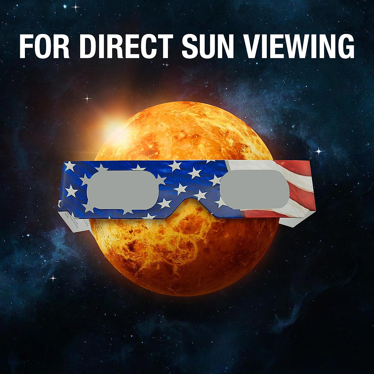 GottaHaveit Solar Eclipse Glasses 10 Pack | Safe for Direct Sun & Solar Eclipse Viewing, Lenses Made in USA for April 2024 Eclipse | NASA-Grade AAS Approved | ISO 12312-2, Safety & Welding Glasses