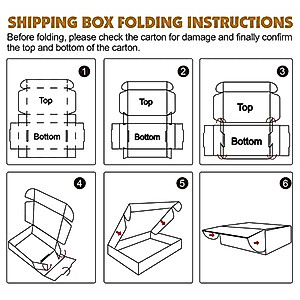 Shipping Boxes 9x6x2, HERKKA 25 PACK White Corrugated Cardboard Mailer Boxes, Medium Mailing Boxes for Packaging Small Business
