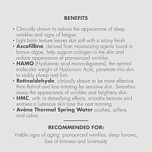 Avene PhysioLift NIGHT Smoothing Night Balm with Retinaldehyde to Reduce the Appearance of Wrinkles, 1 Oz