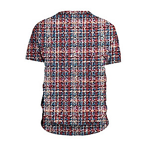 Men's T-Shirt Outdoor Zipper Retro Print Tees Loose Short Sleeve Top Summer Casual Shirt Comfortable Blouse Tops Shirts for Men Button Light Blue Button Up T Shirts Men