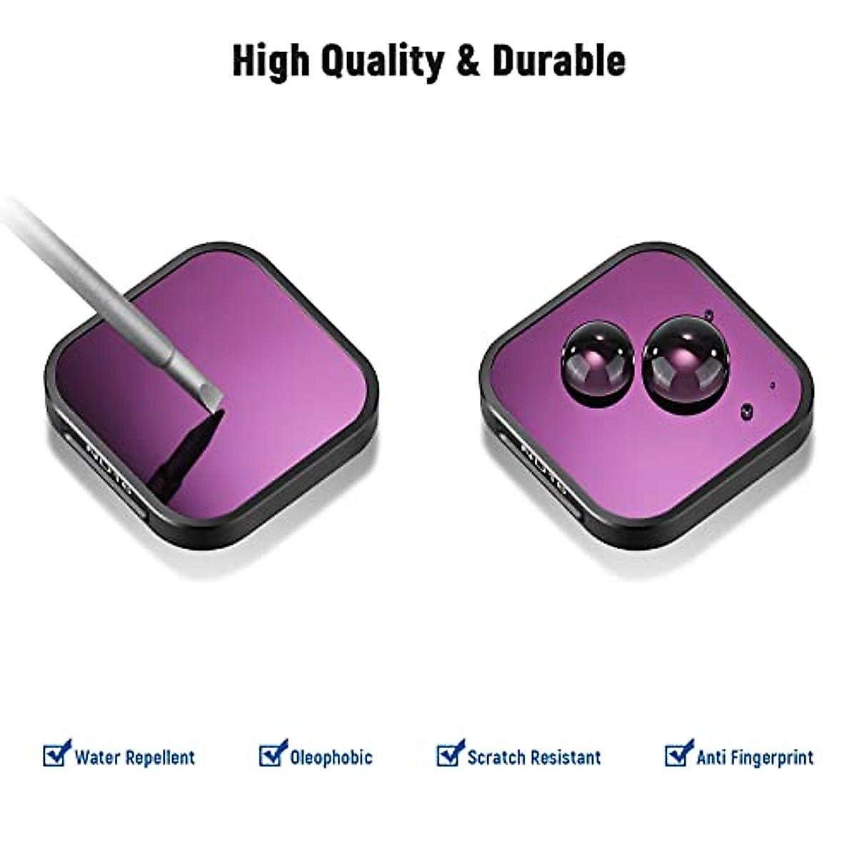 NEEWER ND Filter Set Compatible with GoPro Hero 11 Hero 10 Black Hero 9, 6 Pack (CPL/ND8/ND16/ND32/ND64/ND1000) Hero 9 Hero 10 Hero 11 Action Camera Accessory Neutral Density Polarizer Lens Filter Kit