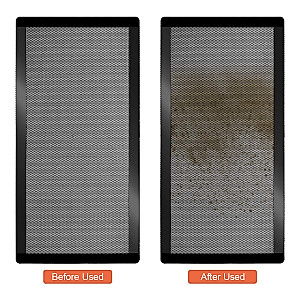 120 x 240mm PC Fan Dust Filter Magnetic Frame Computer Fan Grills Black Dust Mesh PC Cooler Filter Screen Dustproof Case Covers 2 Pack