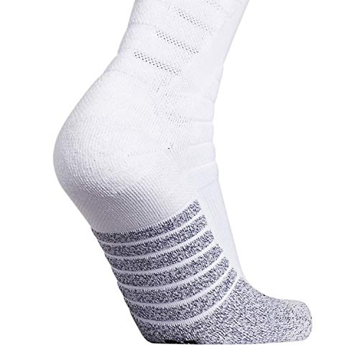 adidas Unisex Adizero Football Cushioned Crew Socks (1-Pair), White/Black, Large