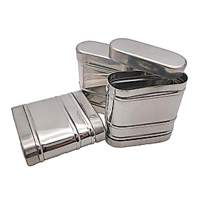 Chunauti Stainless Steel Chunauti/Surti/Khaini Chunauti Dibbi | Box | Stainless Steel Chunauti |B0CLVHDF9K