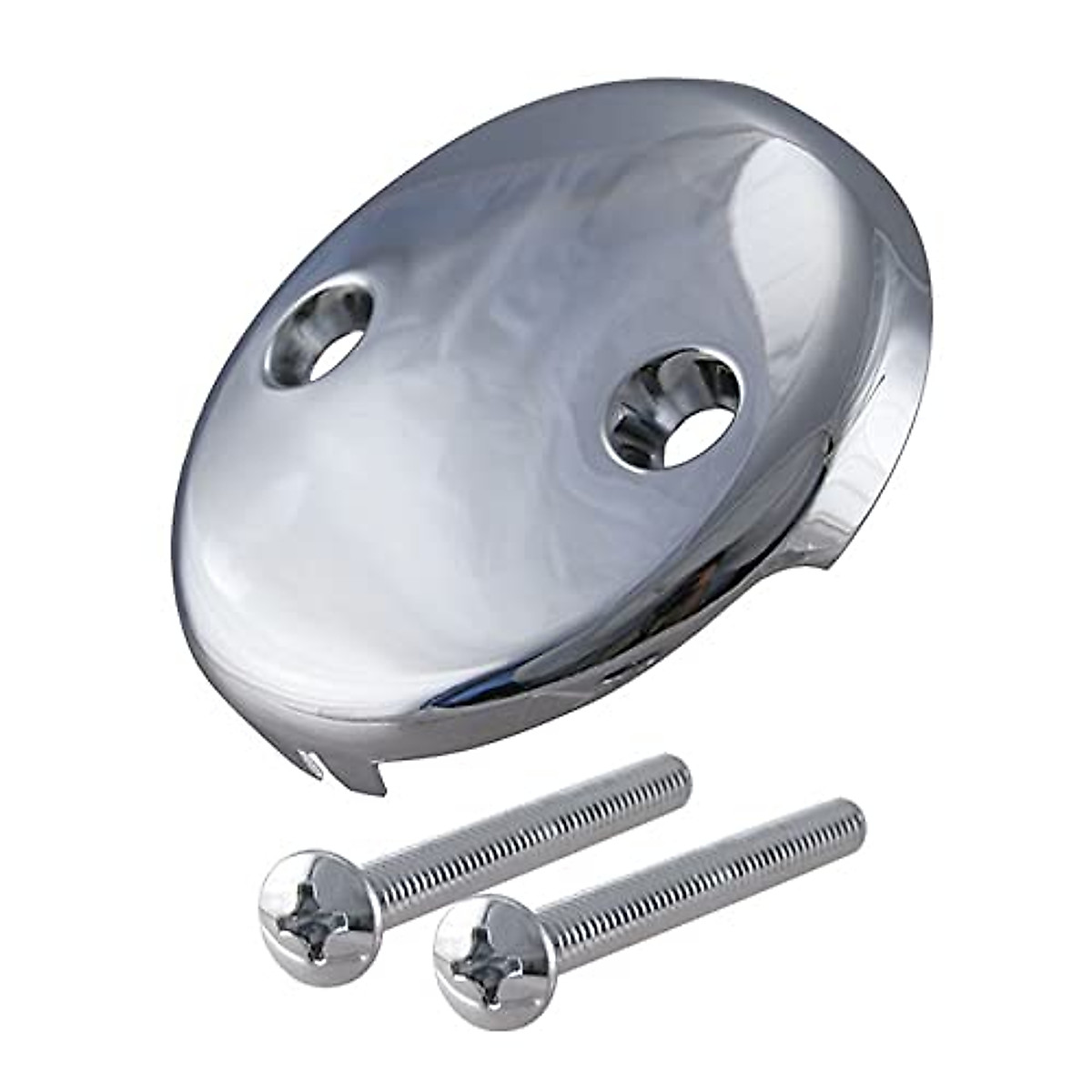 Westbrass Y593244CP White Tubular Tip-Toe Bath Waste and Overflow Assembly, Polished Chrome