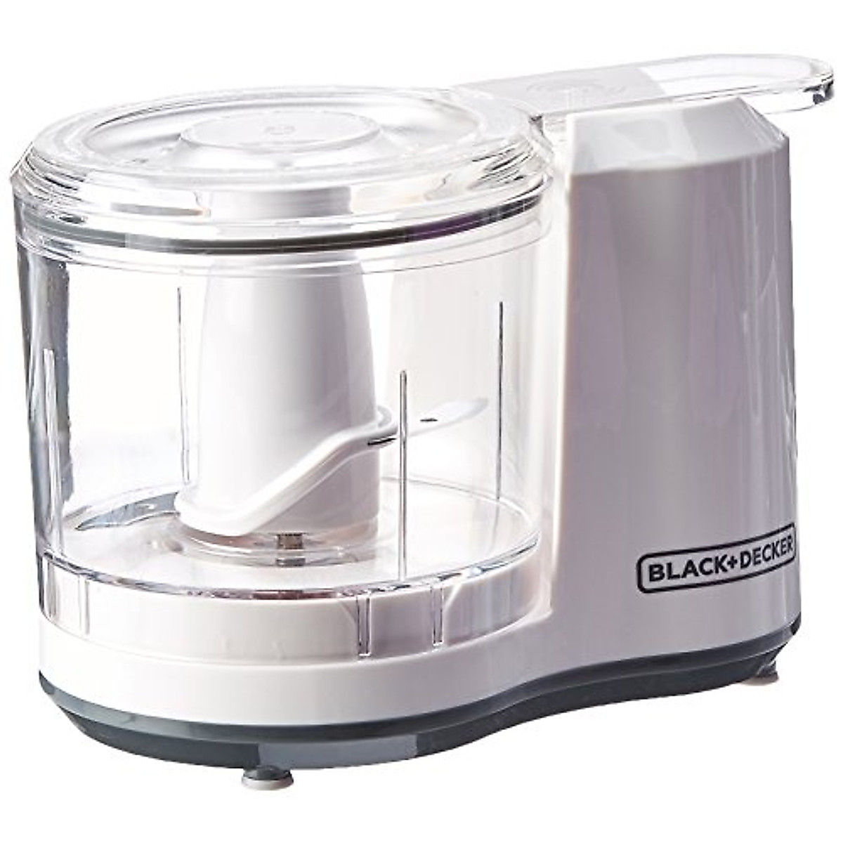 Black+Decker One-Touch HC150W 1.5-Cup Electric Food Chopper, White