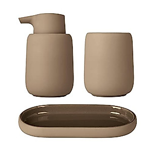 blomus SONO Bathroom Accessory Set in Tan