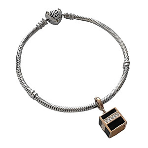 Bolenvi Kaaba Kabah Mosque Arabia Muslim Ramadan Eid 925 erling Silver Pendant Charm Bead For Pandora & Similar Charm Bracelets or Necklaces