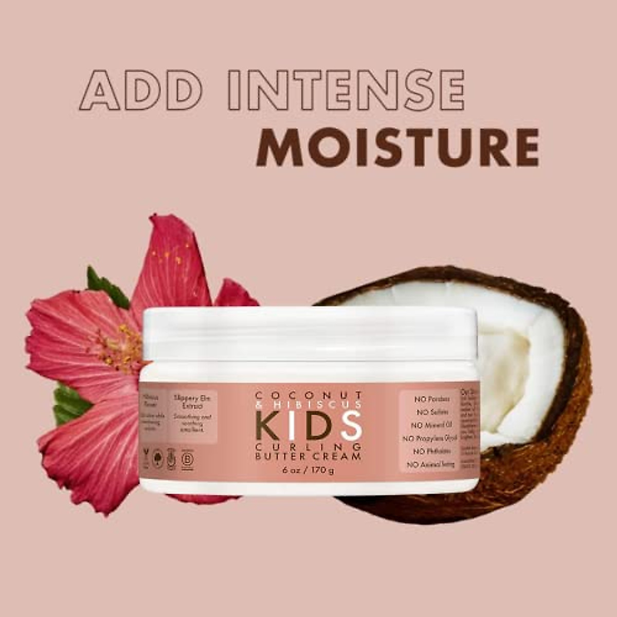 Shea Moisture Coconut & Hibiscus Kids Combo Pack - Includes Kids Curling Butter Cream, 6 Oz & Kids Curl & Shine 2-in-1 Shampoo & Conditioner, 8 Oz