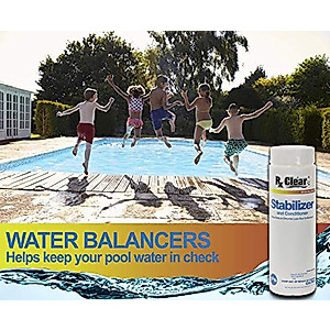 Rx Clear Spring Start-Up Kit | Chemicals for Opening Swimming Pools | Above or Inground | for Pools Up to 7,500 Gallons | Includes Shock, Algaecide, Stabilizer/Conditioner and Test Strips