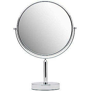 XXLarge Oversized 3X Weak Magnifying Mirror with Stand for Desk, Table, Retail Store Countertop, and Makeup Vanity - Double Sided 3X/1X Magnification - 17" Tall and 11" Wide