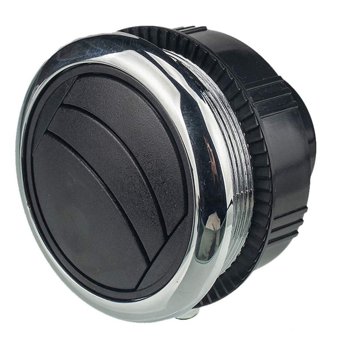 Garneck Round A/C Air Outlet Vent Electroplate Knob Type Universal for RV Bus Boat Yacht Electric Car Caravan 87mm/75mm 46mm