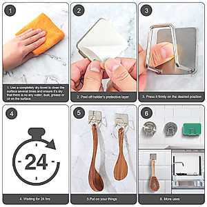 Visengure Sponge Holders for Kitchen Sink 2 Packs, Slivery 304 Multifuctional Stainless Steel Holder, 3.3 lbs Capacity