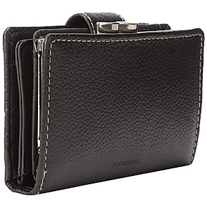 Mundi Rio Leather Frame Index Wallet,Black,one size