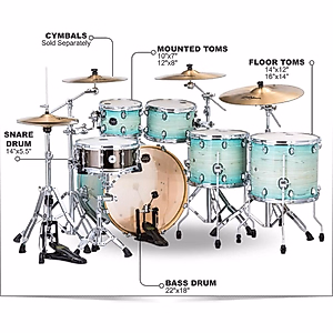 Mapex Armory 6-piece Studioease Fast Tom Shell Pack - Ultramarine Gloss