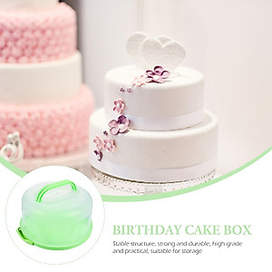 Luxshiny Box Cake Box Dessert Container Cake Holder Cake Container