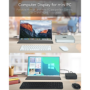 Intehill 4K Portable Monitor for Laptop, MacBook and Mini PC High-end 13.4 inch Small Computer Monitor with Golden Ratio 16:10 and Resolution 3840x2400 U13NA