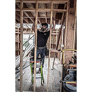 Little Giant Ladders, King Kombo, Professional, 4 ft. A Frame, 7 Ft. Extension, Fiberglass, Type 1AA, 375 lbs weight rating, (13470-001)