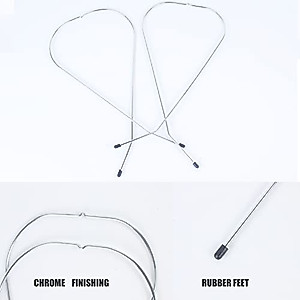 FASHION DO 2 Packs metal wire wig stand Holder dry display portable for multiple wig (13 inch)