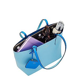 Kate Spade Ava Leather Reversible Tote (Fountain Blue)