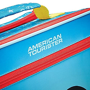 AMERICAN TOURISTER Kids' Disney Softside Upright Luggage,Telescoping Handles, Mickey, Carry-On 18-Inch
