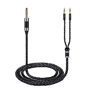weishan Balanced Cable Replacement for Hifiman Sundara, HE4XX, HE400SE Headphones, Dual 3.5mm to 4.4 Wire Compatible with Sony WM1A, WM1Z, NW-ZX505 Digital Music Players, 4ft