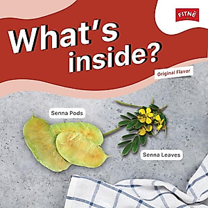 FITNE Original Herbal Tea Senna Infusion Healthy Wellness Beverage Natural Gentle Detox Cleanse No Calories Caffeine Free, 40 Tea Bags