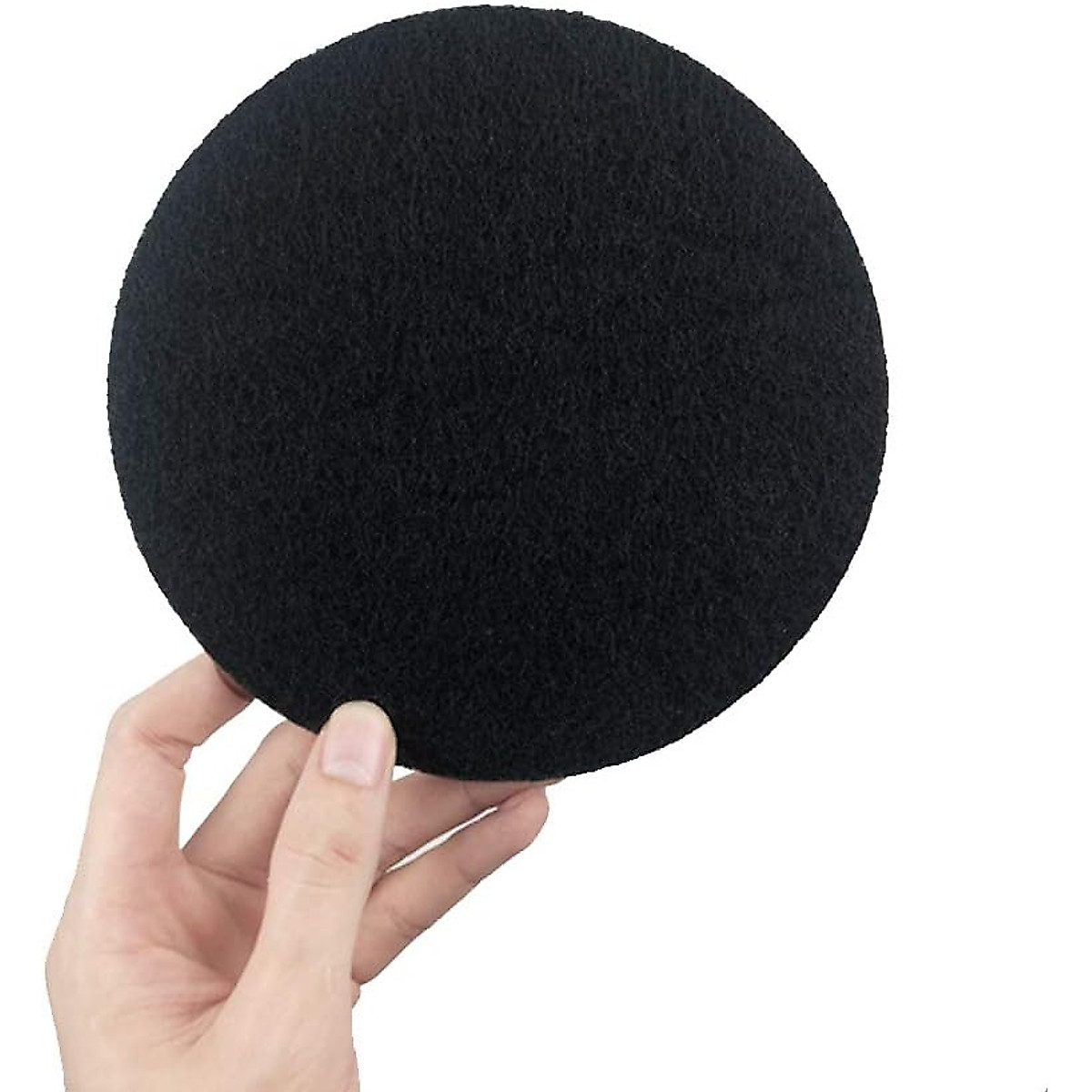 6 Pack Charcoal Filters for Kitchen Compost Bins - Thickening Compost Bin Filters Activated Carbon Filters for Kitchen Compost Bin Filters Replacement, 0.4" Thickness