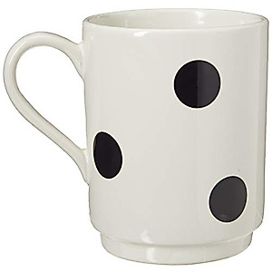 Kate Spade New York Deco Dot Mug, 0.75 LB, White