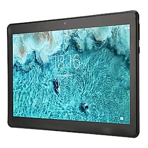 GLOGLOW Tablet Computer, HD Screen Tablet 10.1Inch 5MP Rear 2.4Ghz Black for Working (US Plug)