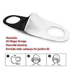 Rano Ranboo - Ranboo Dream SMP Half Black Half White Cool Mask 3D Designed Mask Washable Reusable Face Mask1