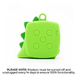 Yogasleep Pocket Baby Soother Dinosaur, White Noise Machine, 6 Soothing Sounds & Timer For Better Sleep, Includes Brown Noise & Lullabies, Compact Size For Travel & Child Safe, Must Have Registry Gift