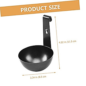 CIYODO 3pcs Stainless Steel Egg Cooker Egg Maker Machine Boil Egg Cooker Egg Holder Stand Boiled Egg Cooker Egg Cups for Eggs Steamed Egg Cup Egg Pan Steamer Pot Boiled Egg Holder Black