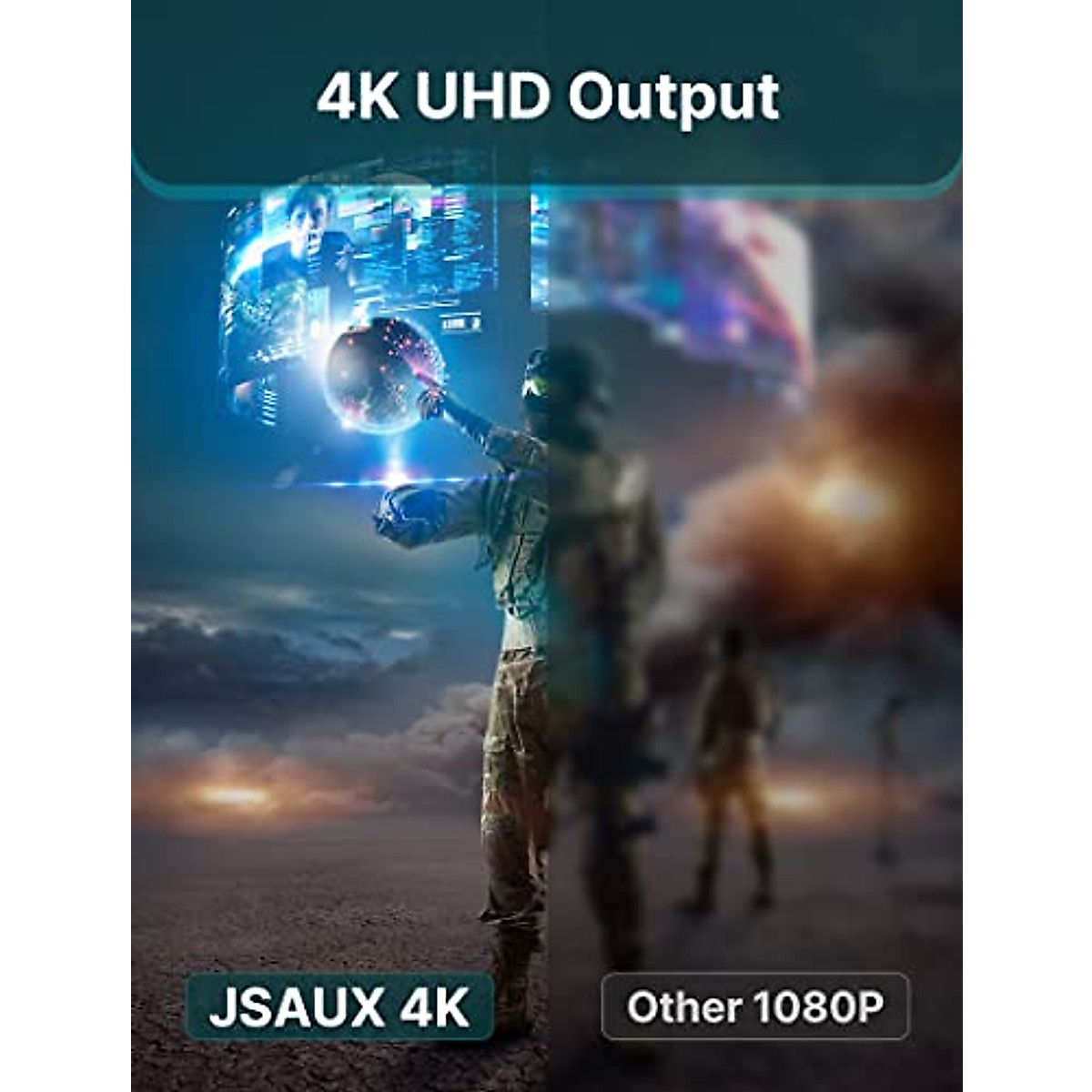 JSAUX 4K DisplayPort to HDMI Adapter 2-Pack, DP PC to HDMI Monitor Converter Video UHD 2K@120Hz,4K@30 DP to HDTV Male to Female Uni-Directional Adapter Compatible for Dell, Lenovo, HP,GPU, AMD -Grey