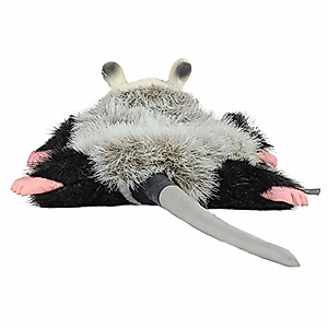 Hyper Pet Real Skinz Plush Dog Toy with Squeaker, Opossum, for All Breed Sizes