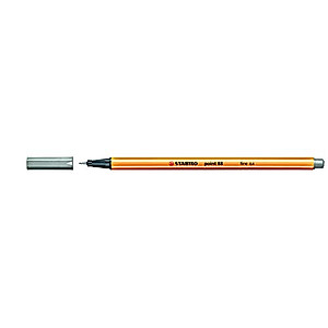 STABILO POINT 88 FINELINER PIGMENT LINER 88/94 (PACK OF 3) - LIGHT GREY