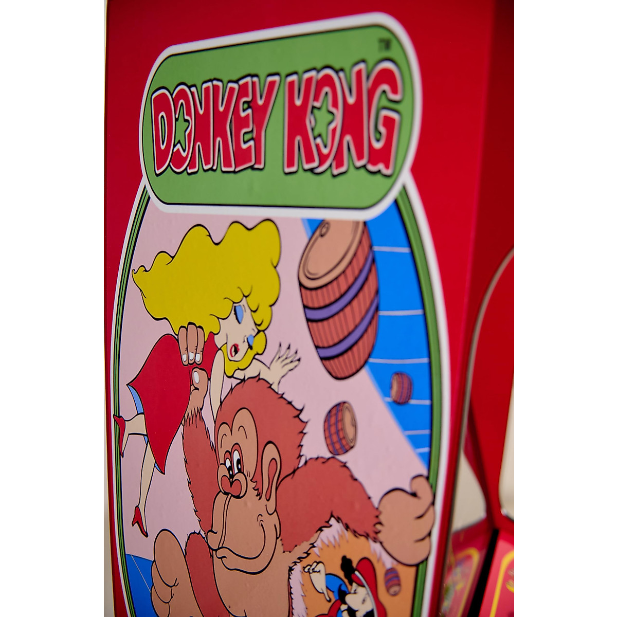 Doc and Pies Arcade Factory Classic Home Arcade Machine - Tabletop and Bartop - 412 Retro Games - Full Size LCD Screen, Buttons and Joystick (Red)