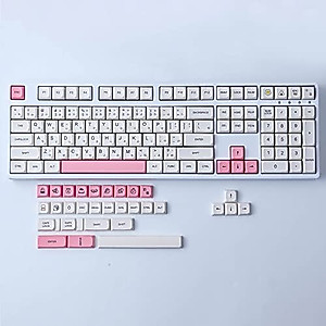 Hyekit Keycaps 137 Keys Dye-Sublimation Keycaps XDA Profile Japanese Keycaps Cute Keycaps for Cherry Gateron MX Switches Mechanical Keyboards