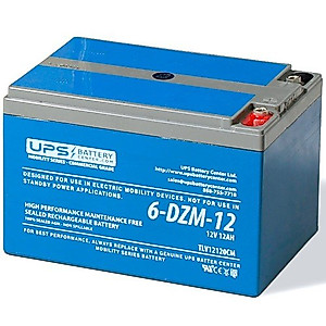12V 12Ah IT - Compatible Battery for 6-DZM-12 by UPSBatteryCenter