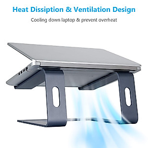 skrebba Laptop Stand, Portable Ergonomic Computer Lifter Laptop Desktop Stand, Detachable Cooling Notebook MacBook Air Pro Riser Holder Stand for Dell, HP, Lenovo, Samsung More 10-15.6 inch Laptops