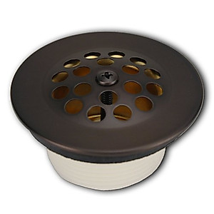 Bathtub Tub Replacement Drain Trim Kit - Oil Rubbed Bronze Finish, Trip Lever Drain Type, Stainless Steel Drain Cover, Copper Body, Zinc Lever Plate By Plumb USA