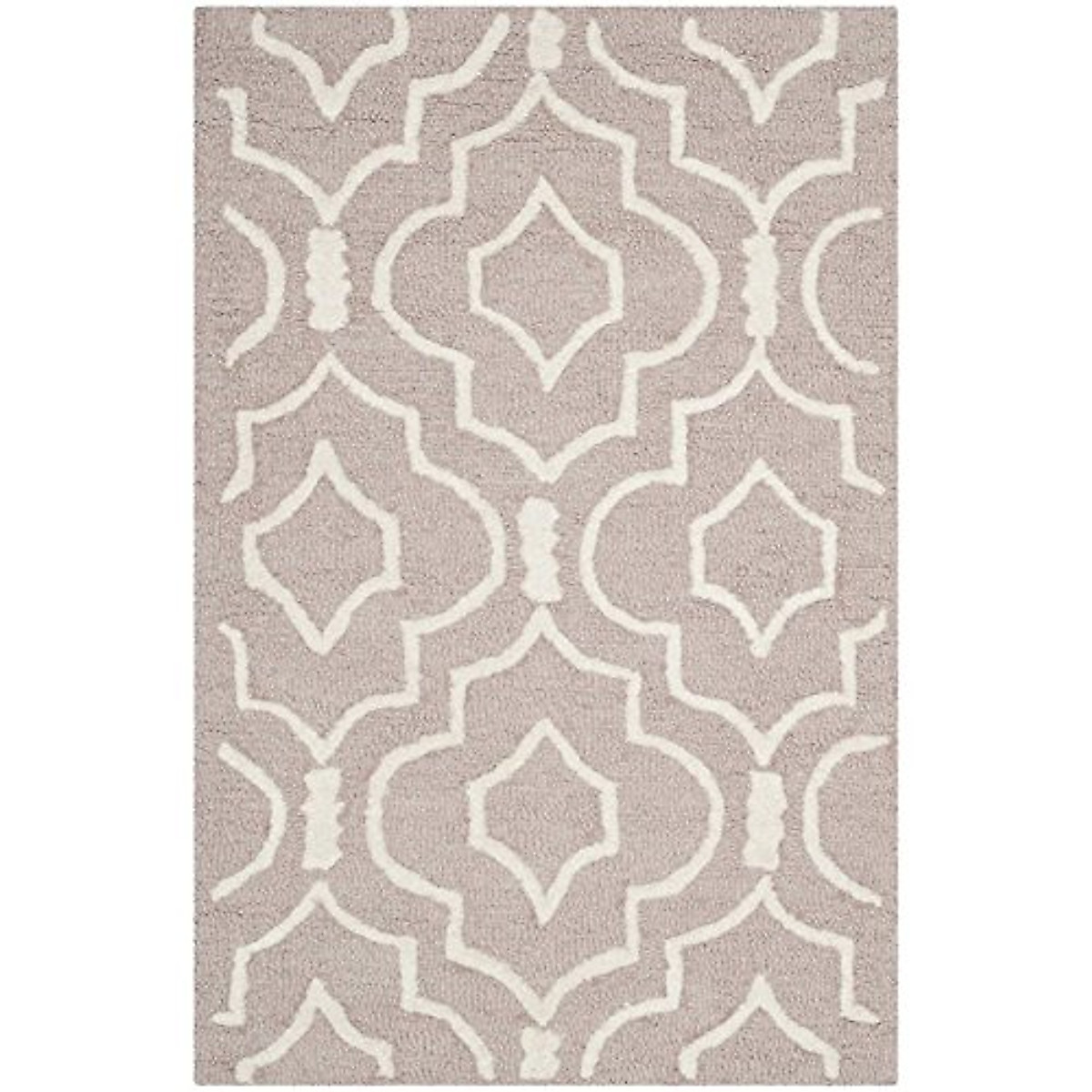 SAFAVIEH Cambridge Collection 2' x 3' Beige/Ivory CAM141J Handmade Moroccan Premium Wool Accent Rug
