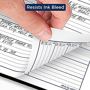 AT-A-GLANCE 2024 Weekly Planner, DayMinder, Quarter-Hourly Appointment Book, 8" x 11", Large, Hardcover, Monthly Tabs, Black (G520H0024)