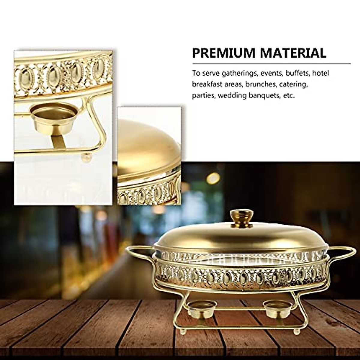 Stainless Steel Chafing Chafing Dish Buffet Set Stock Pot Buffet Warming Tray Buffet Dish Oval