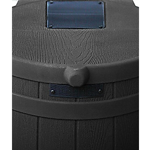 Good Ideas RW50-BLK Rain Wizard Rain Barrel 50-Gallon, Black